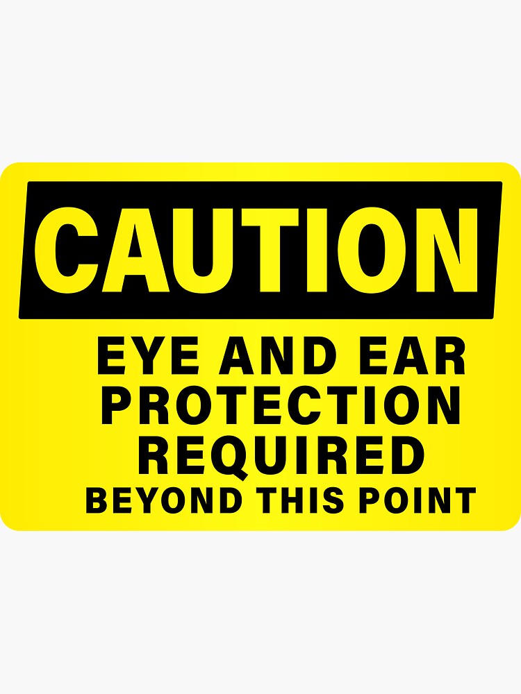 Hearing Protection Required Stickers