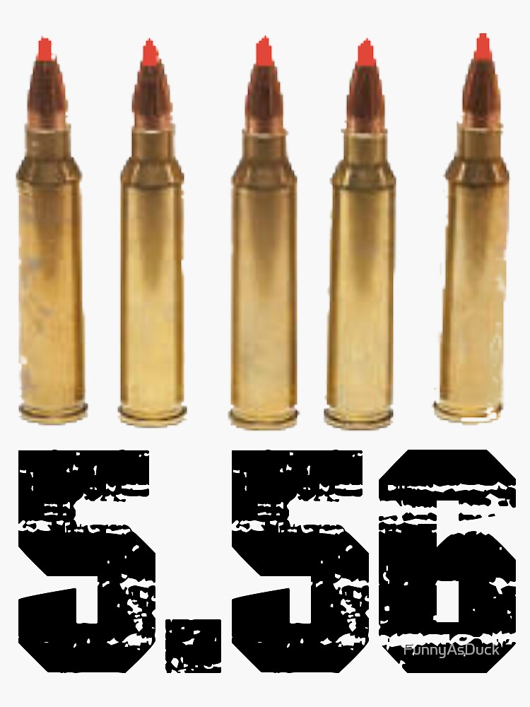 "556 5.56 ammo can sticker label AR 15" Sticker for Sale by FunnyAsDuck ...