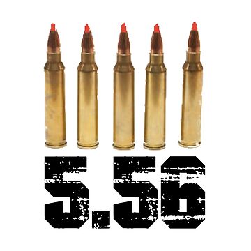"556 5.56 ammo can sticker label AR 15" Sticker for Sale by FunnyAsDuck ...