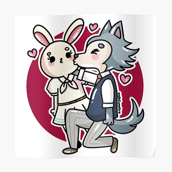 "Beastars Kiss" Poster for Sale by sminismono | Redbubble