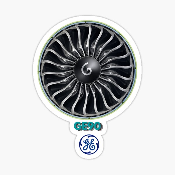 "GE-90" Sticker for Sale by Jenniferels | Redbubble