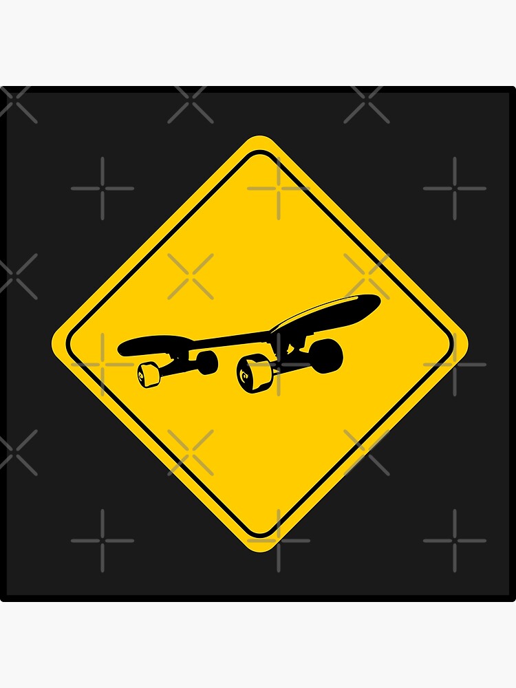 "Skateboard Sign" Art Print for Sale by AaronKinzer | Redbubble