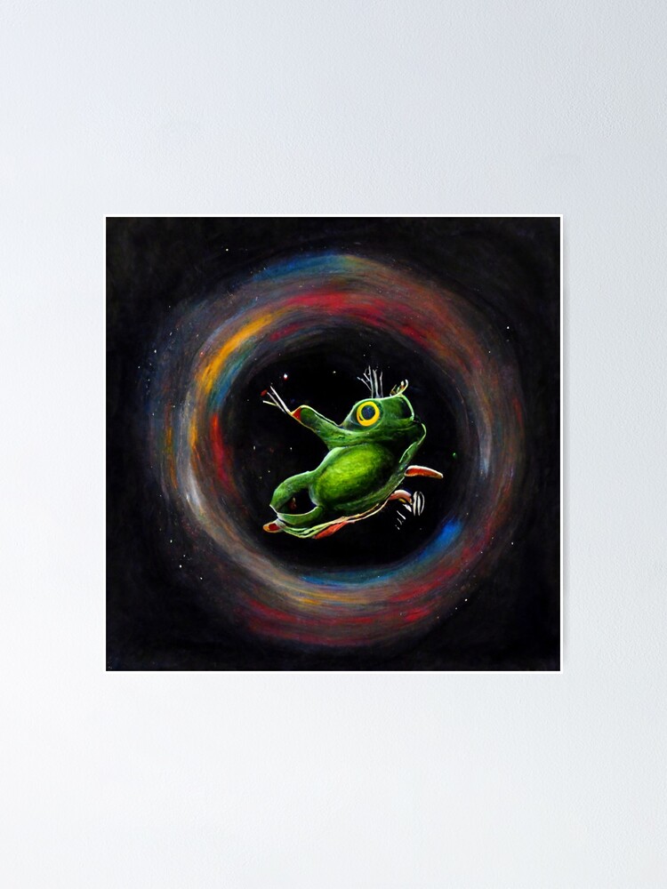 "Warp Frog" Poster for Sale by transistorart | Redbubble