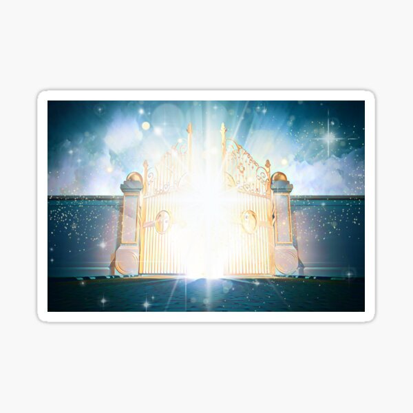 "Gate In Heaven" Sticker for Sale by UniqueDeignz | Redbubble