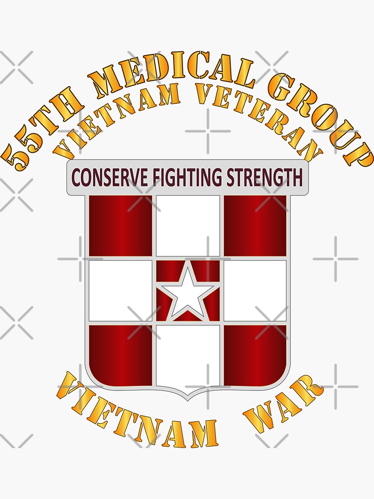 "Army - 55th Medical Group - Vietnam Vet" Sticker for Sale by twix123844 | Redbubble
