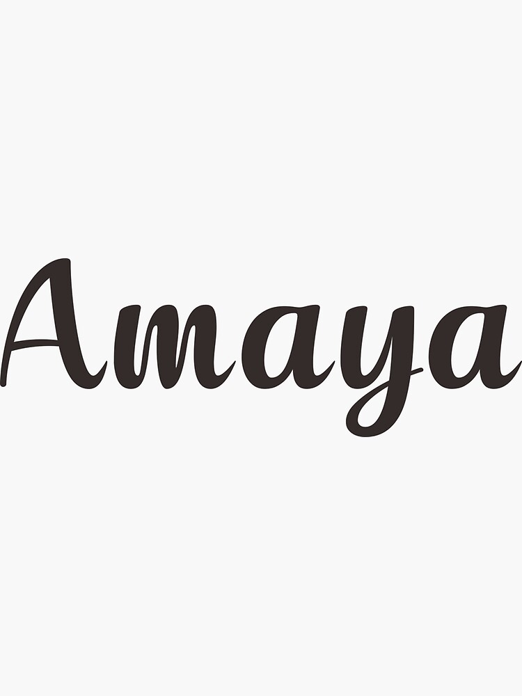 "Amaya" Sticker for Sale by 99Posters | Redbubble