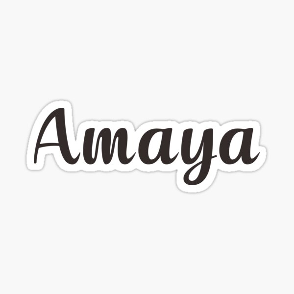 "Amaya" Sticker for Sale by 99Posters | Redbubble