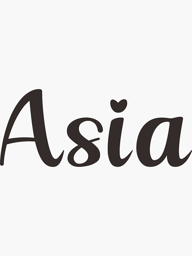 "Asia" Sticker for Sale by 99Posters | Redbubble