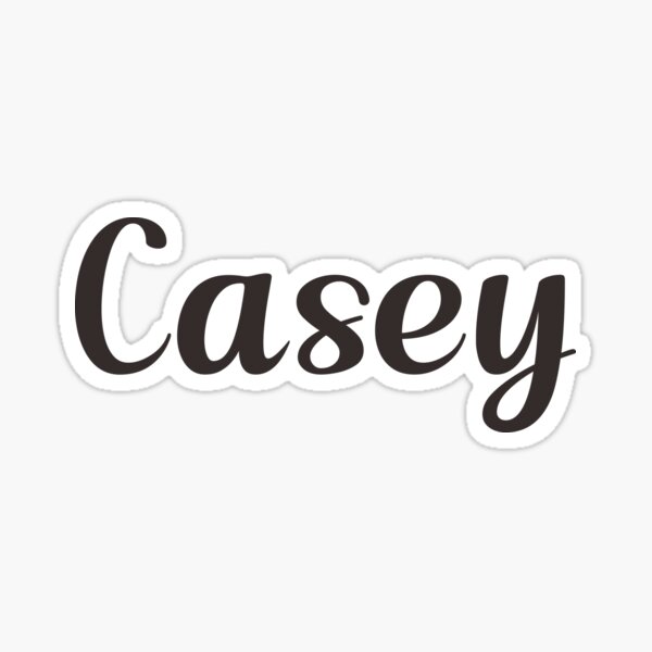 "Casey" Sticker for Sale by 99Posters | Redbubble