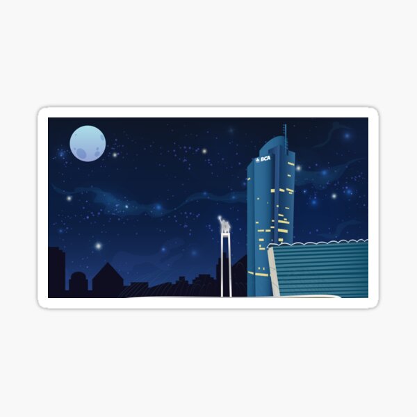 "Menara BCA Office Building" Sticker for Sale by vidha20 | Redbubble