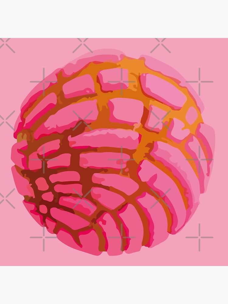 "Pink concha bread mexican concha pan dulce mexican food lover" Poster ...
