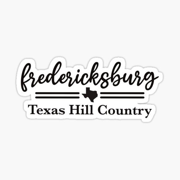 "Fredericksburg Texas Hill Country (Customize Color)" Sticker for Sale ...