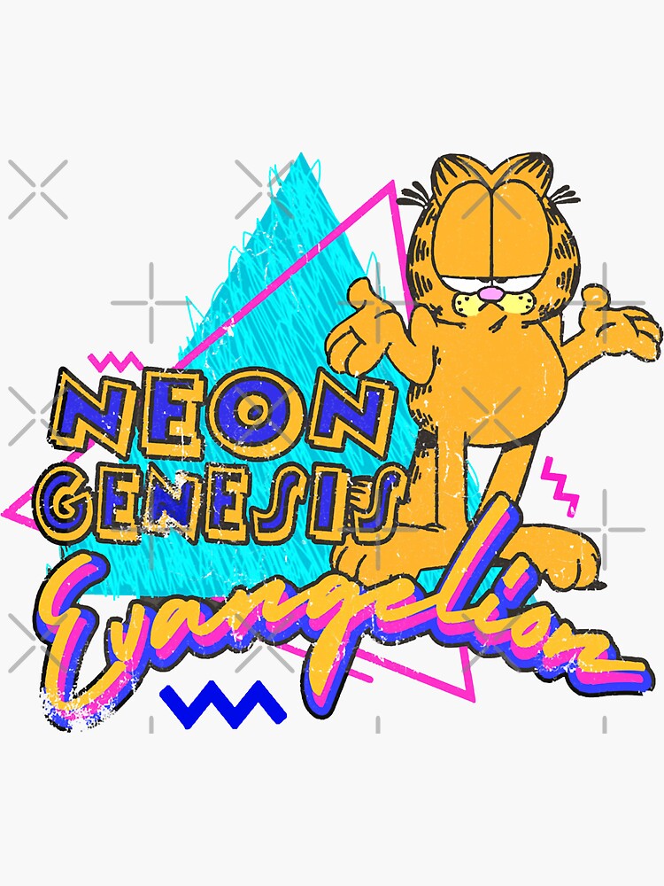 "Bright People Interested Audience Garfield Neon Genesis Evangelion ...