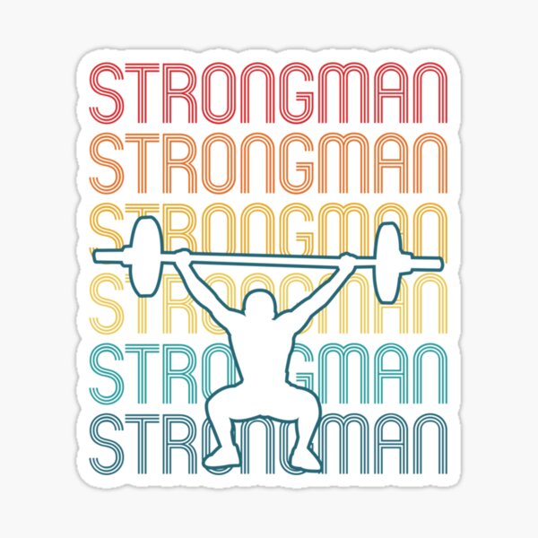"Retro Strongman Weightlifter Powerlifter Bodybuilder Lifter Essential ...
