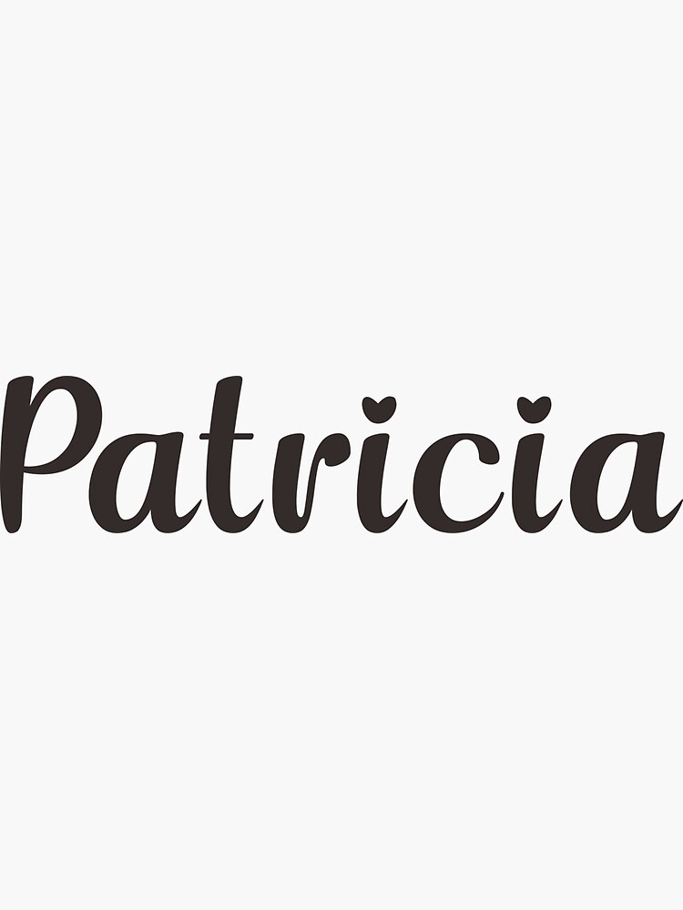 "Patricia" Sticker for Sale by 99Posters | Redbubble