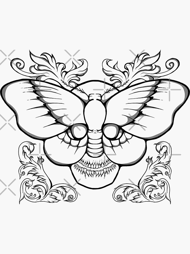 "Mothey McSkully-Face" Sticker for Sale by TimothyEast | Redbubble