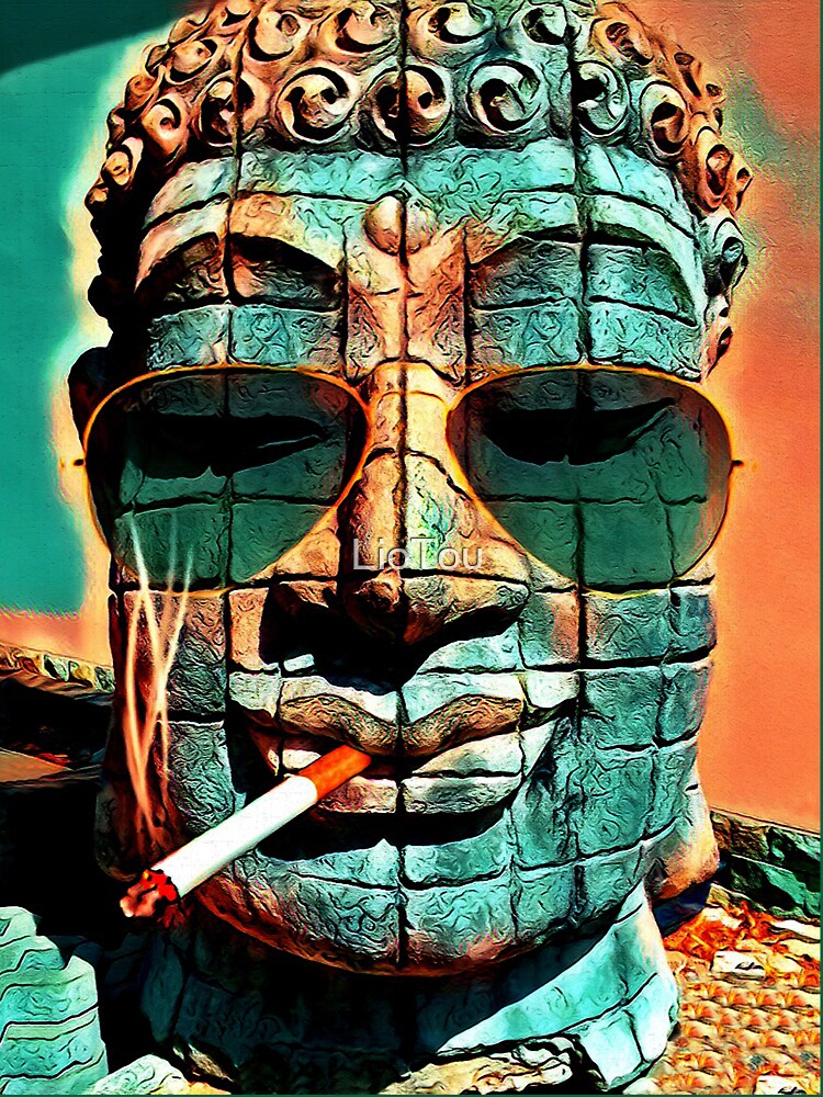 "SMOKING BUDDHA" T-shirt for Sale by fuxart | Redbubble | buddha t ...