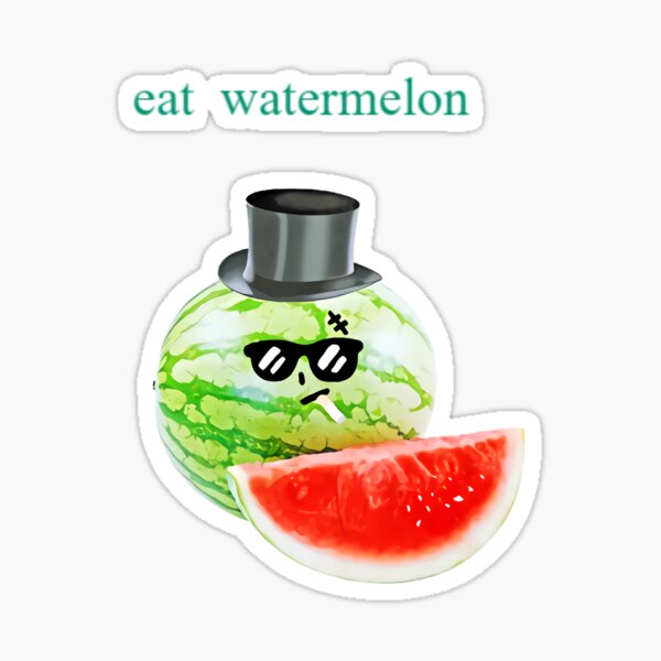 "Mr. Watermelon" Sticker for Sale by FGJFJ | Redbubble