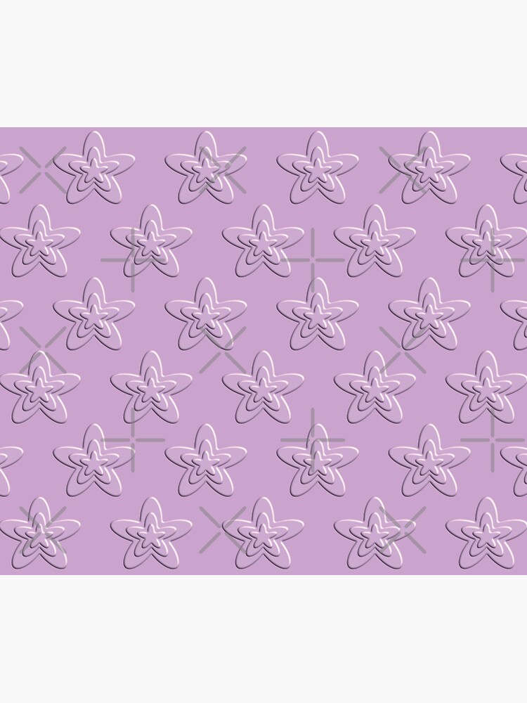 "3D Stars On Lilac Purple Background" Sticker for Sale by ...