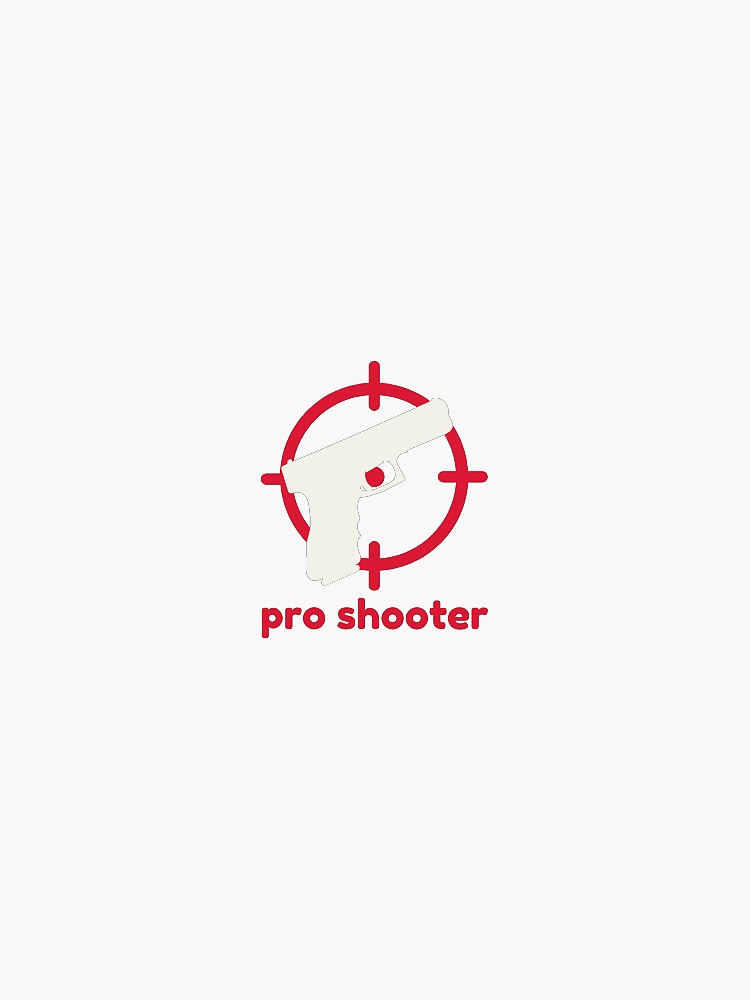 "Shooter stickers " Sticker for Sale by NCR-artist | Redbubble