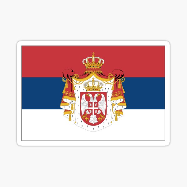 "Serbian Flag & Eagle" Sticker for Sale by tylorova | Redbubble