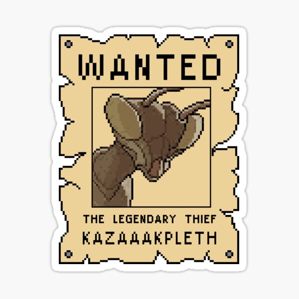 "FTL The Legendary Thief Kazaaakpleth" Sticker for Sale by iWumbo ...