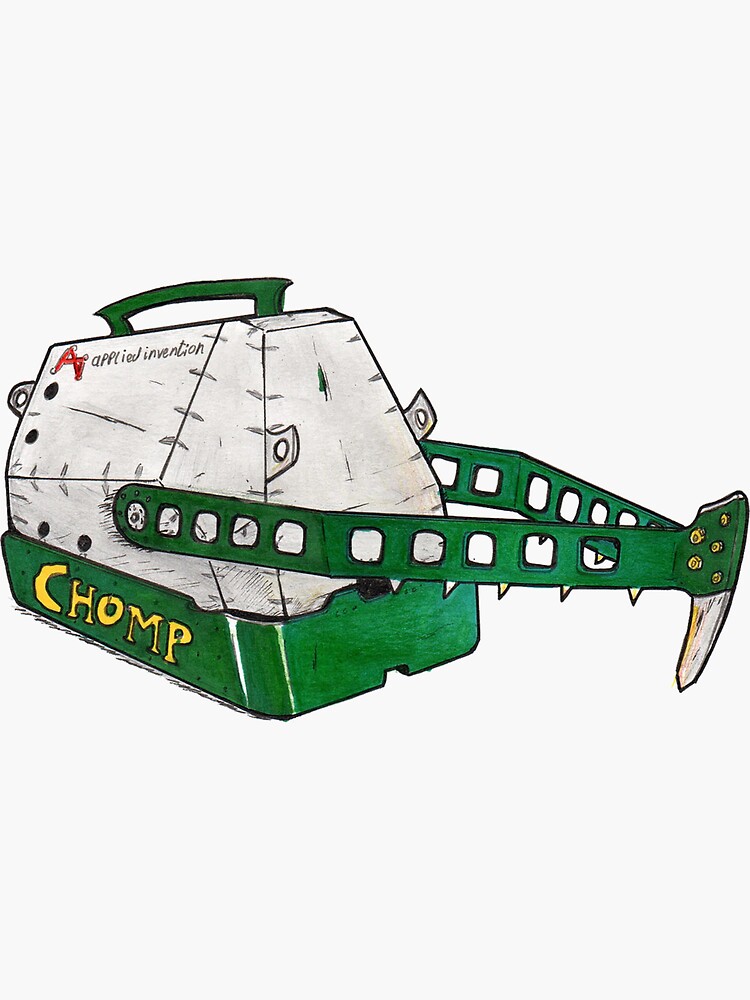 "chomp art" Sticker for Sale by williamscott79 | Redbubble