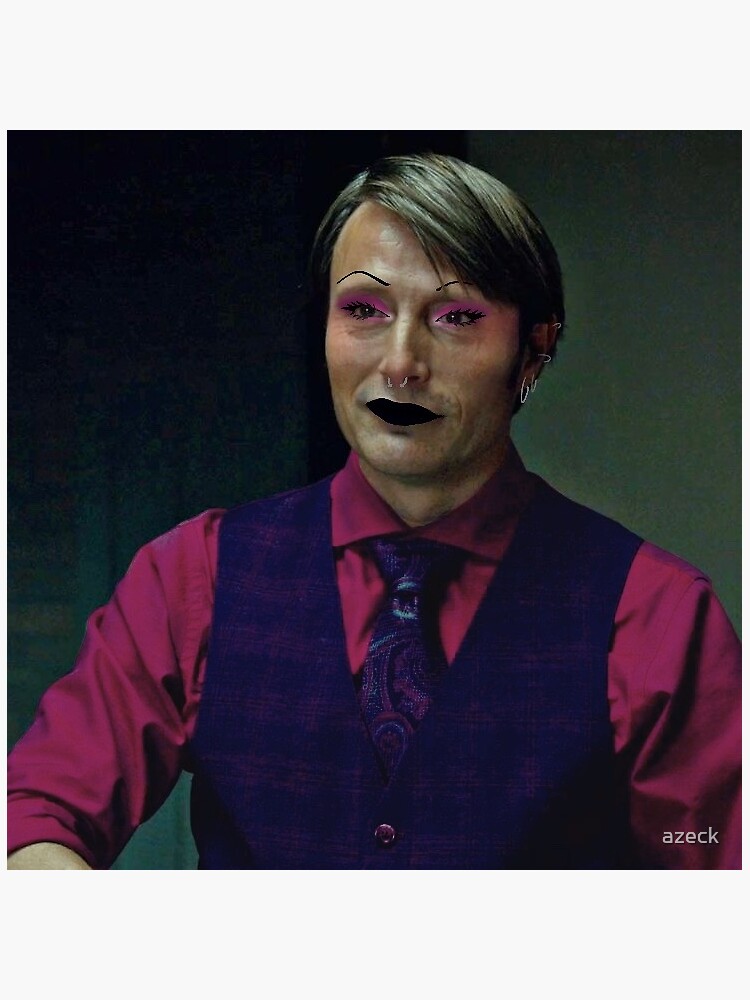 "Yassified Hannibal 1" Sticker for Sale by azeck | Redbubble