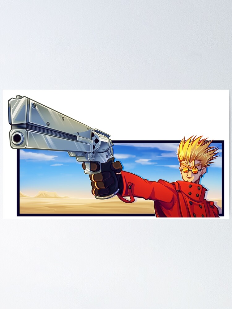 "Vash the Stampede" Poster for Sale by Lamp-P0st | Redbubble