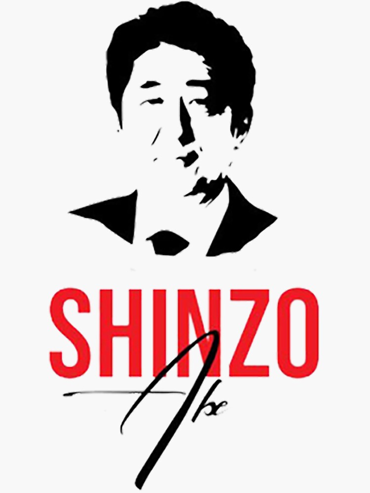 "R.I.P Shinzo Abe" Sticker for Sale by MayaCarrC | Redbubble