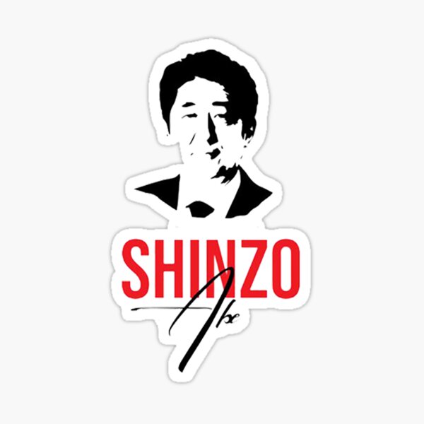 "R.I.P Shinzo Abe" Sticker for Sale by MayaCarrC | Redbubble