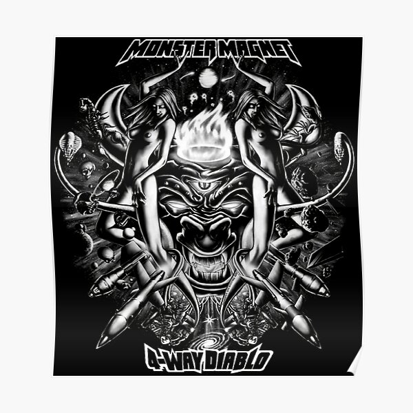 "MONSTER MAGNET POWERTRIP" Poster for Sale by Margareman | Redbubble