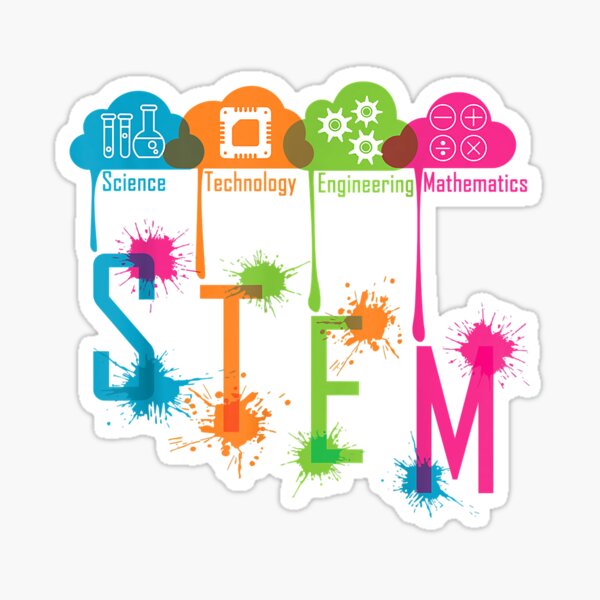 "Stem science technology engineering math school" Sticker for Sale by ...