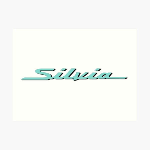"Silvia Logo" Art Print for Sale by merlz | Redbubble