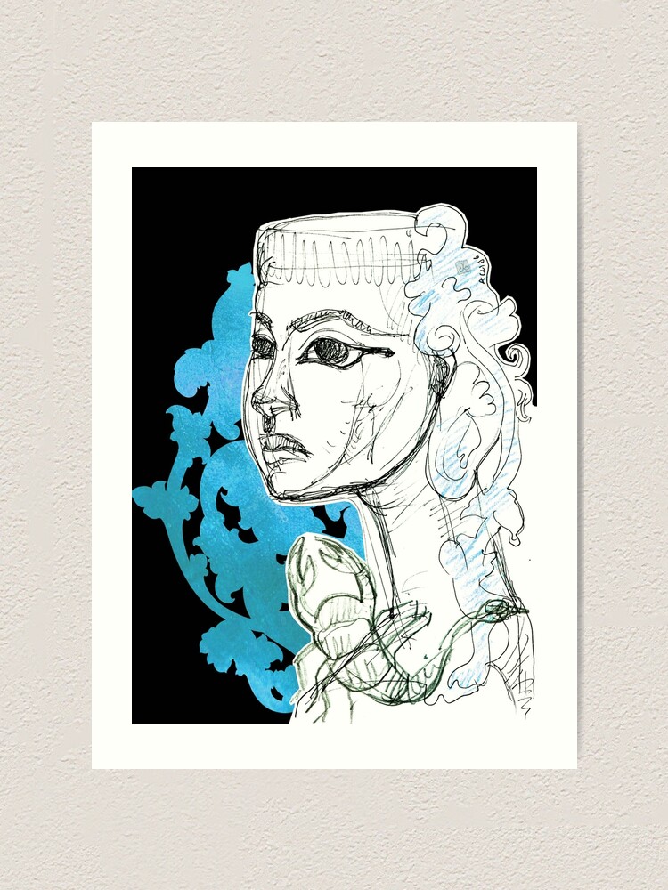 "Ancient Egyptian Queen (drawing by ACCI) Scorpion Goddess Serquet" Art ...