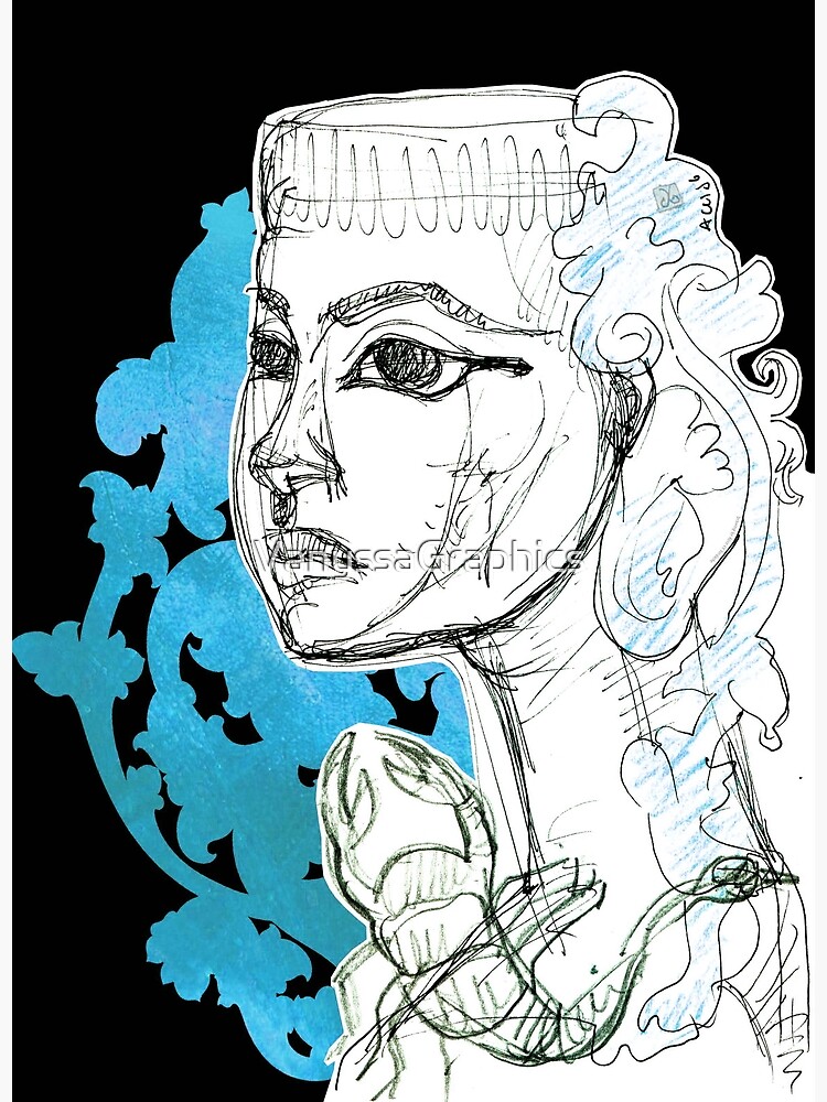 "Ancient Egyptian Queen (drawing by ACCI) Scorpion Goddess Serquet" Art ...