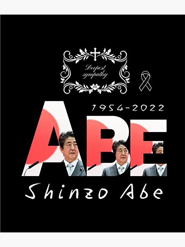 "R.I.P Shinzo Abe" Sticker for Sale by MayaCarrC | Redbubble