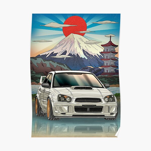 "Nippon Sunrise Subaru Impreza WRX STi Blob Eye " Poster for Sale by Joshirosung | Redbubble