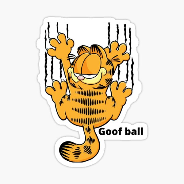 "Bright People Interested Audience Goof Ball Garfield Cool" Sticker for ...