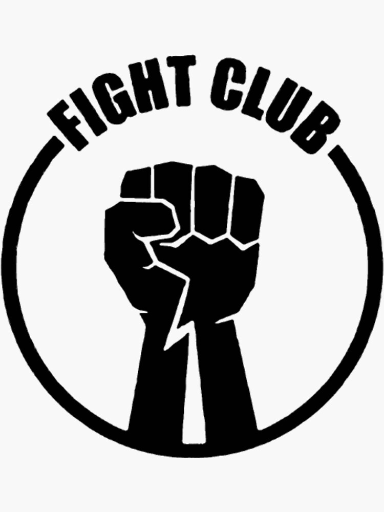 "fight club fist" Sticker for Sale by nibgraphics | Redbubble