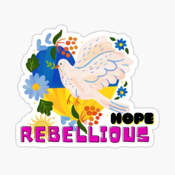 "Official rebellious hope" Sticker for Sale by Javedempire | Redbubble