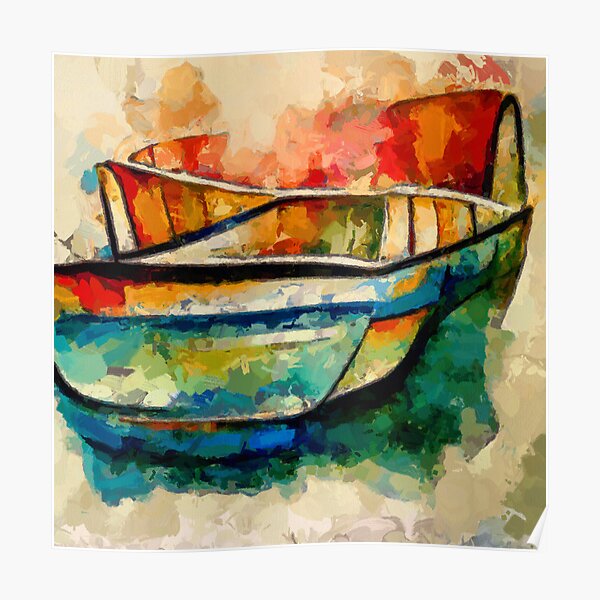 "BOAT aRT " Poster for Sale by NoraMohammed | Redbubble