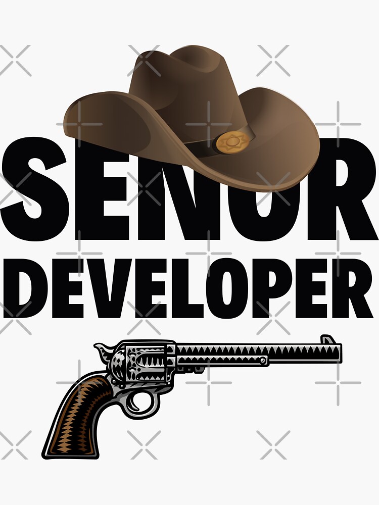 "Senor Developer Cowboy" Sticker for Sale by afilibirfilinta | Redbubble