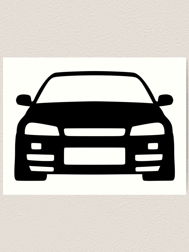 " Nissan Skyline R34 GTR black silhouette" Art Print for Sale by ...