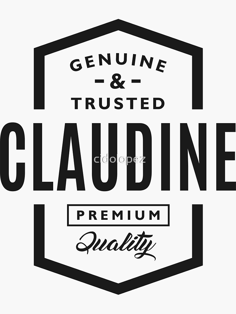 "Claudine" Sticker for Sale by cidolopez | Redbubble