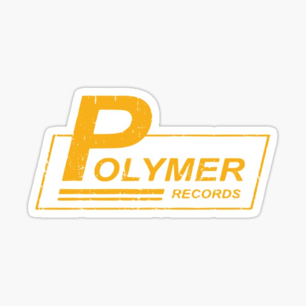 "Polymer Records " Sticker for Sale by TeslaTeesss | Redbubble