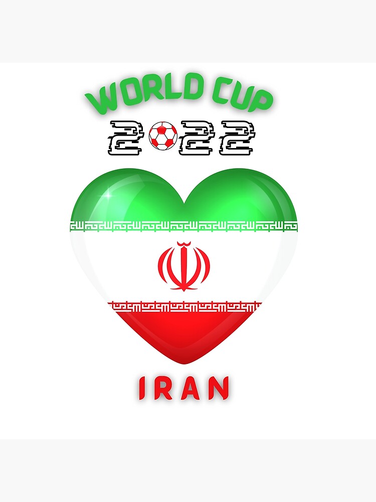 "World Cup Qatar 2022 Iran Heart" Poster for Sale by Mr-socololo ...