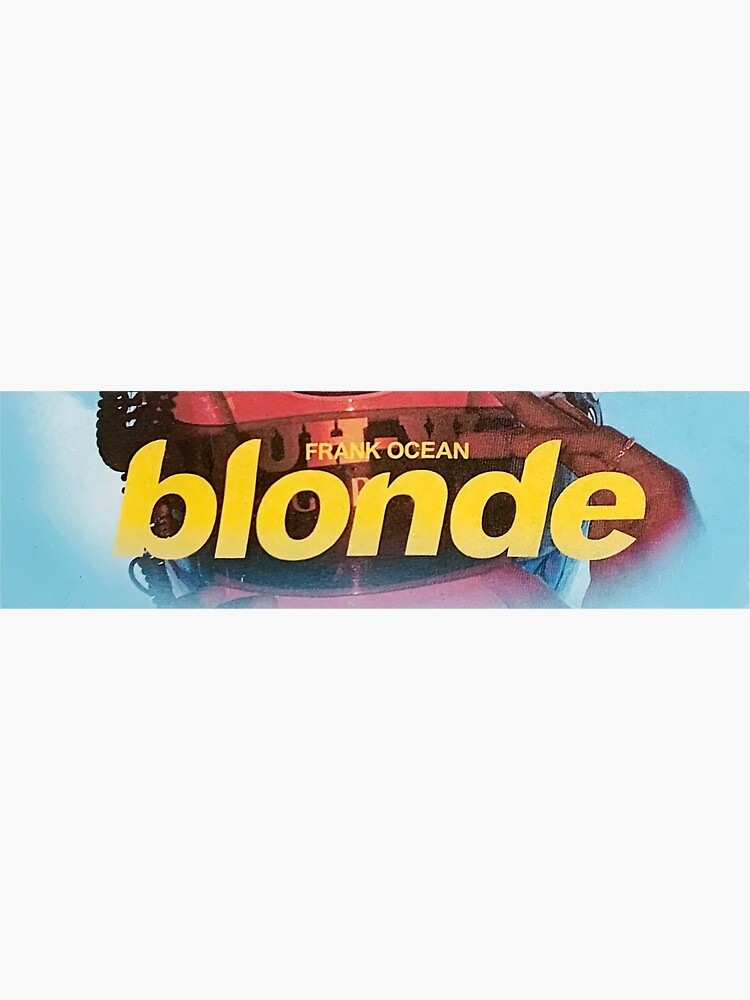 "Frank Ocean Blonde" Sticker for Sale by SabrinaLewiis | Redbubble