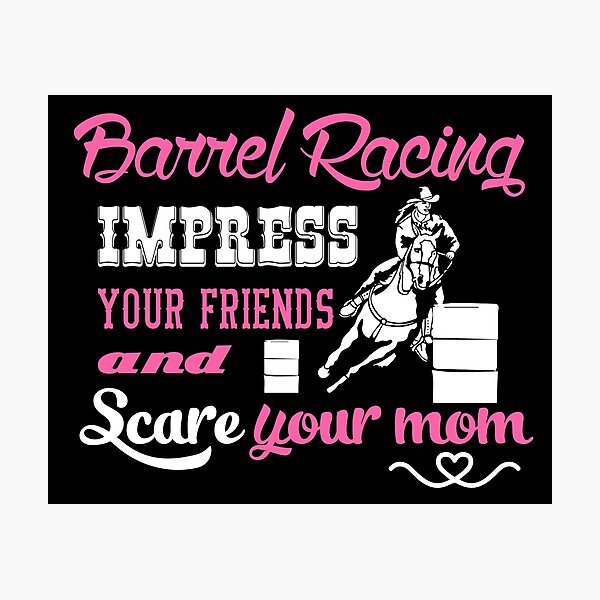 "BARREL RACING" Photographic Print for Sale by antipatic | Redbubble