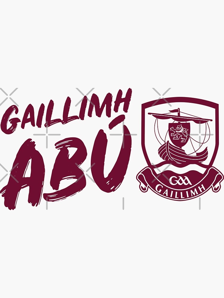 "Gaillimh Abú Maroon (V2)" Sticker for Sale by thegamerloft | Redbubble